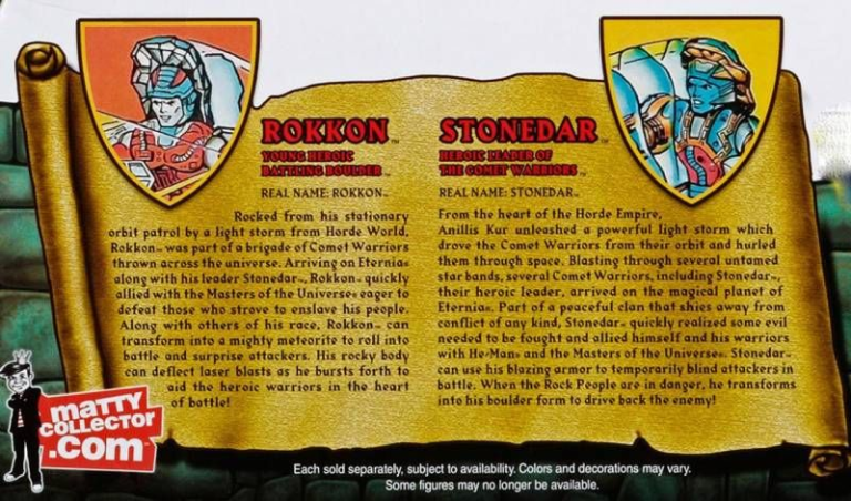 Exploring the Cosmic Companions: Rokkon and Stonedar from Masters of ...